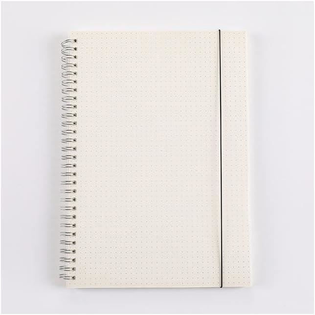 A6 Spirale Livre Bobine Cahier À Faire Doublé Point Blanc Grille Papier ...