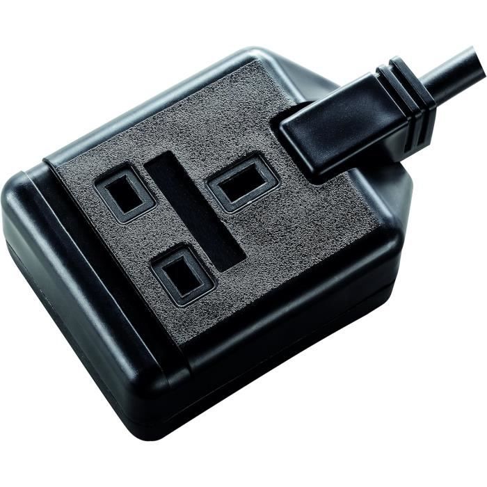 Multiprise - Masterplug - Rallonge Électrique Robuste 10 M Noir ...