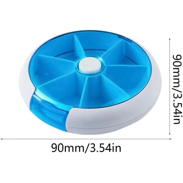 Pilulier, Pilulier Semainier, Ronde Boîte à Comprimés, pilulier rotatif ...