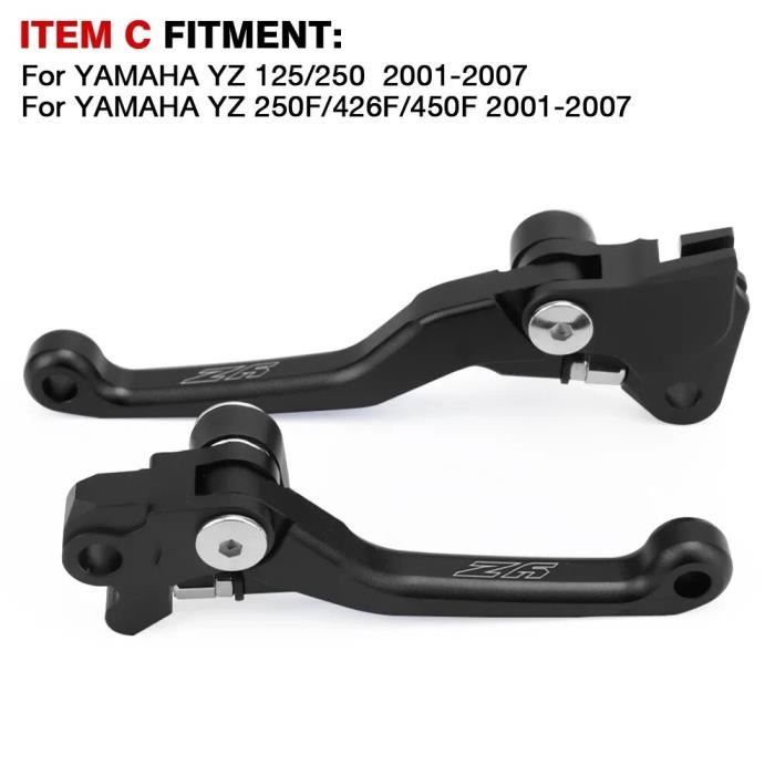 Leviers de Frein et d'Embrayage Pivotants pour Moto, Pour YAMAHA YZ65 ...