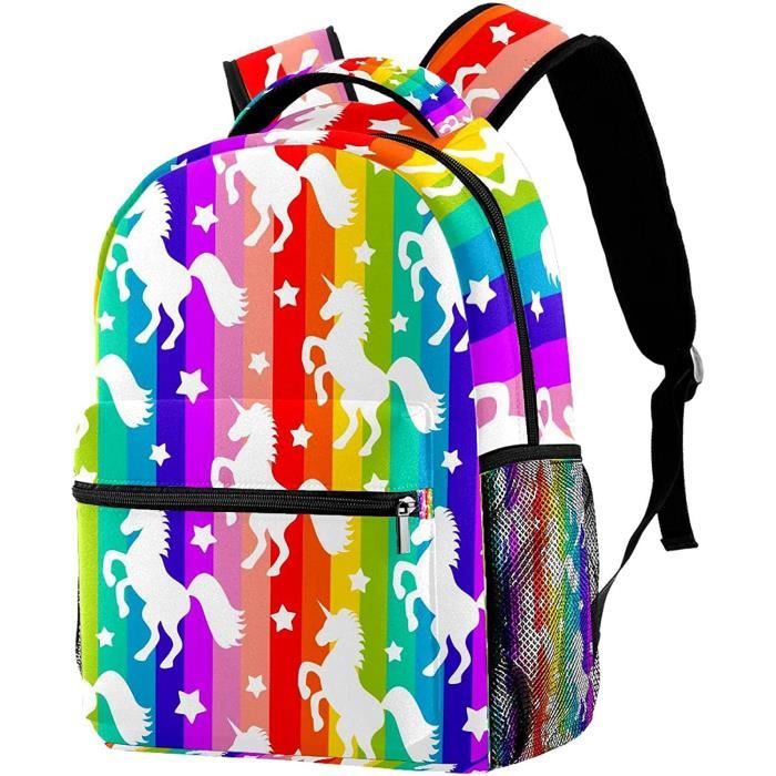 Cartable Scolaire Licorne Rainbow Cartable 29.4x20x40cm[4681 ...