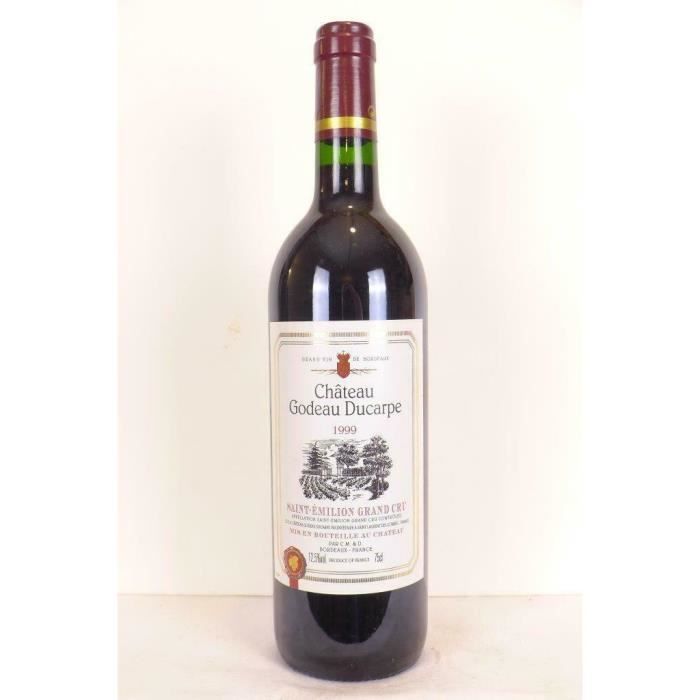 Saint-émilion château godeau ducarpe grand cru rouge 1999 - bordeaux ...