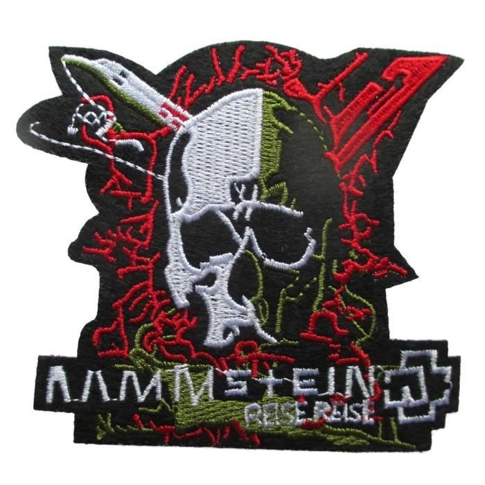 Patch - Rammstein - Reise - Crâne - Tête de mort - 9x10 cm ...