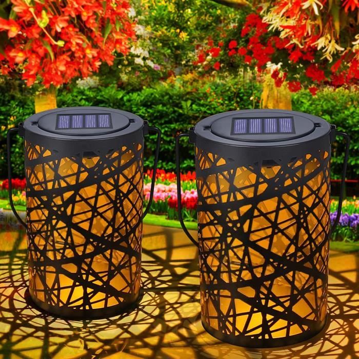 Lanterne Solaire Pour Extérieur, Lanternes Pour Extérieur, 1 Pack De Lampes Solaires Vintage En ...