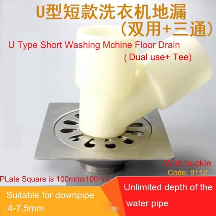 100 mm avec le tee-shirt - Siphon De Douche Au Sol En Acier Inoxydable ...