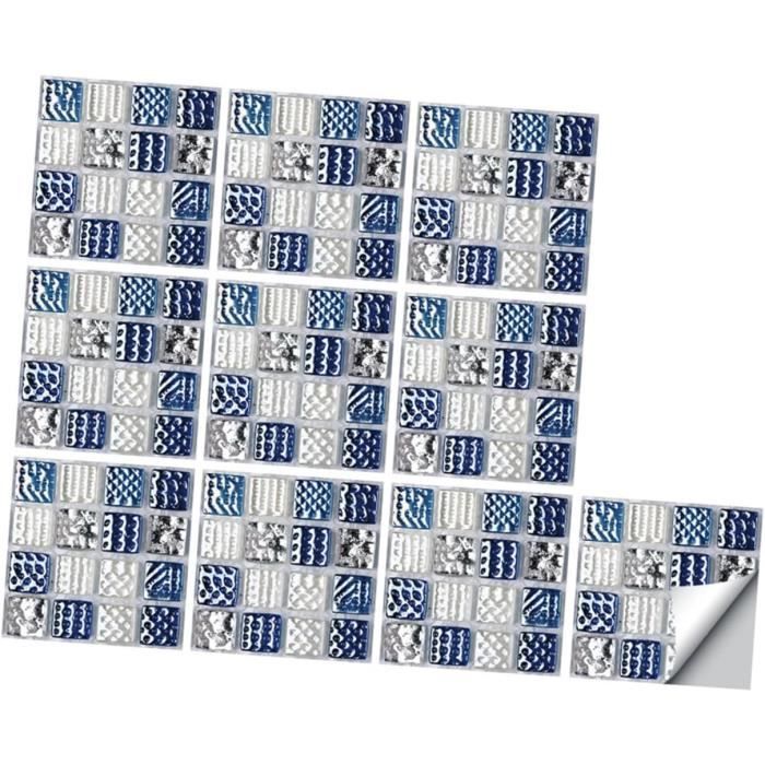 30 Pièces Autocollants De Carreaux Simulés Colle Carrelage Piscine ...