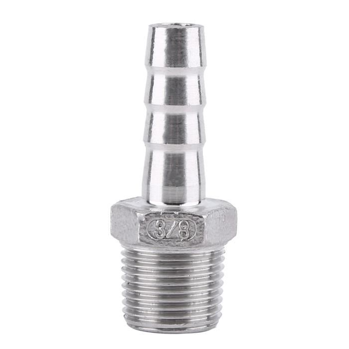 6-25mm Connecteur tuyau Raccord Filet extérieur Filetage Acier Inox ...