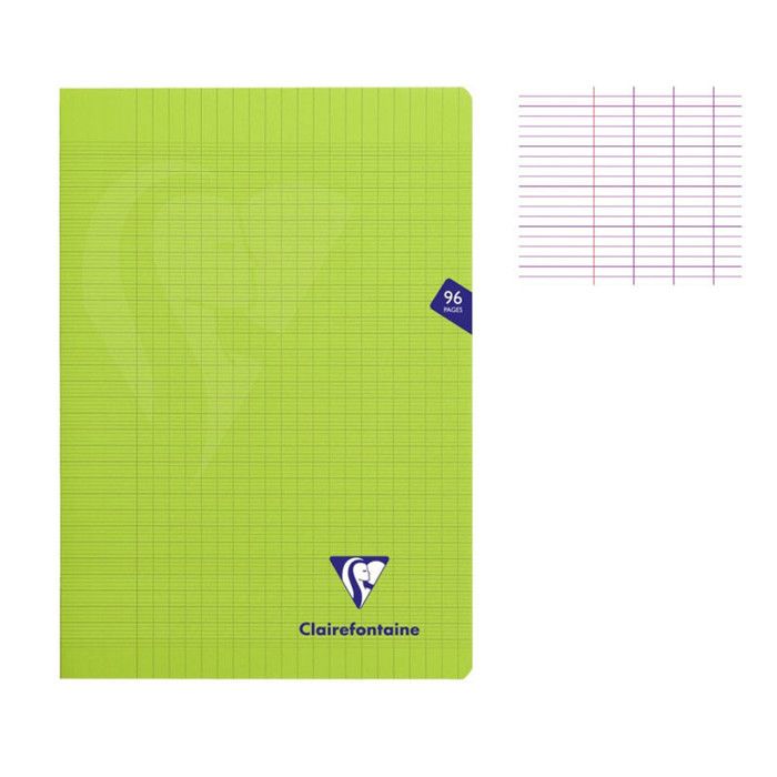 Cahier polypro vert - Cdiscount