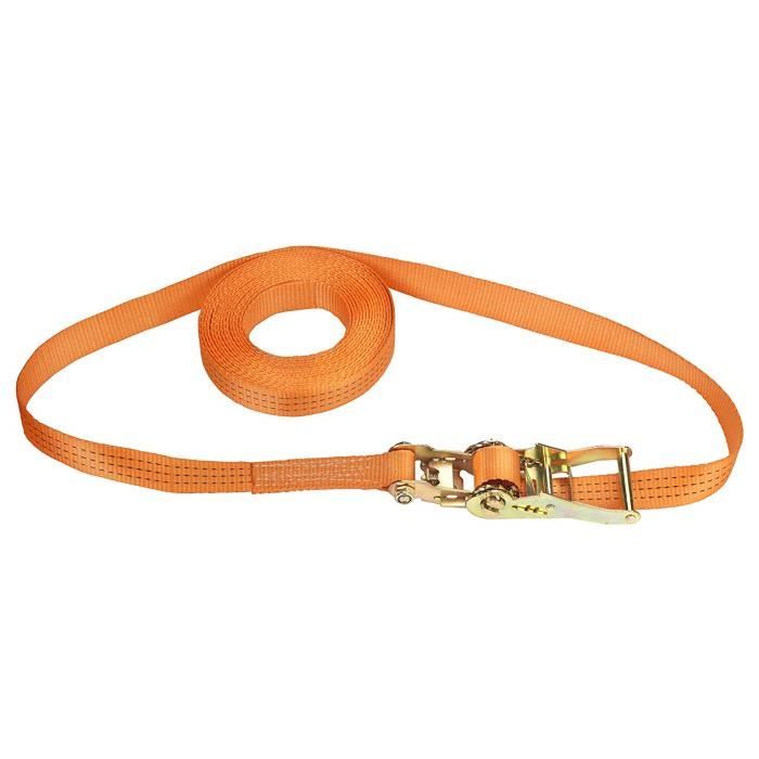 Connex - Sangle de fixation avec fermeture à cliquet - Orange - 8 m x ...