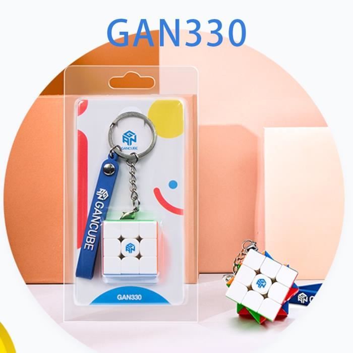 Casse-Tete AL5M5 GAN330 Porte-clés Cube 3x3x3 Cube Magique 3x3 Vitesse ...