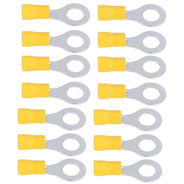 EJ.life Connecteurs à sertir pour fil 100 pièces bornes à anneau isolées connecteurs à sertir de ...
