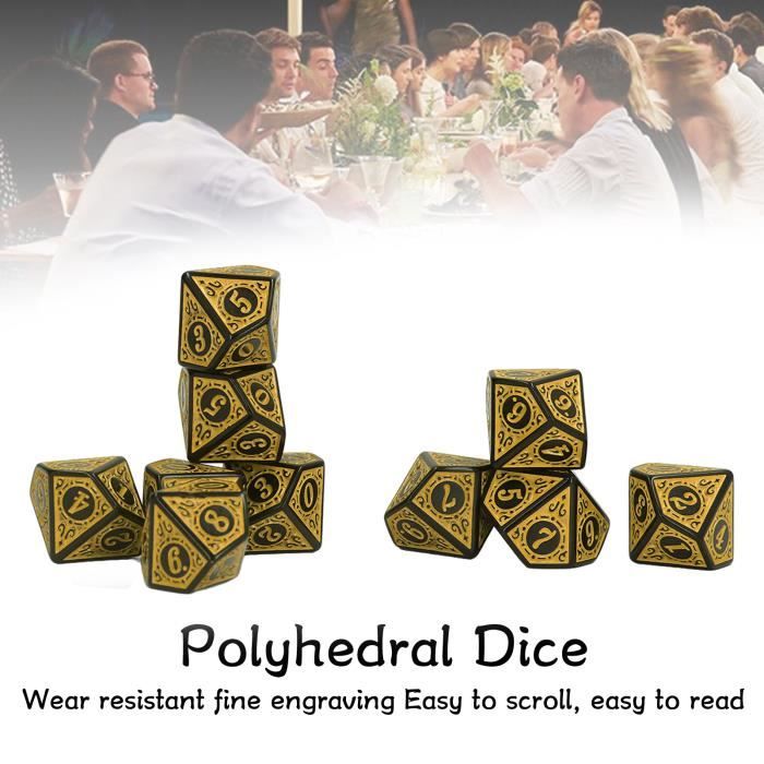 ST5670 dés de jeu Ensemble de dés 10 pièces jeu de dés dés polyédriques ...