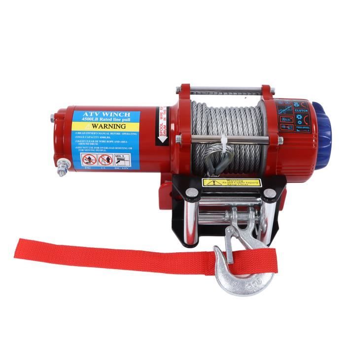 EIF Treuil 4500 Lb Kit De Treuil 4500Lb/2041Kg 12Vdc Avec Plaque De ...