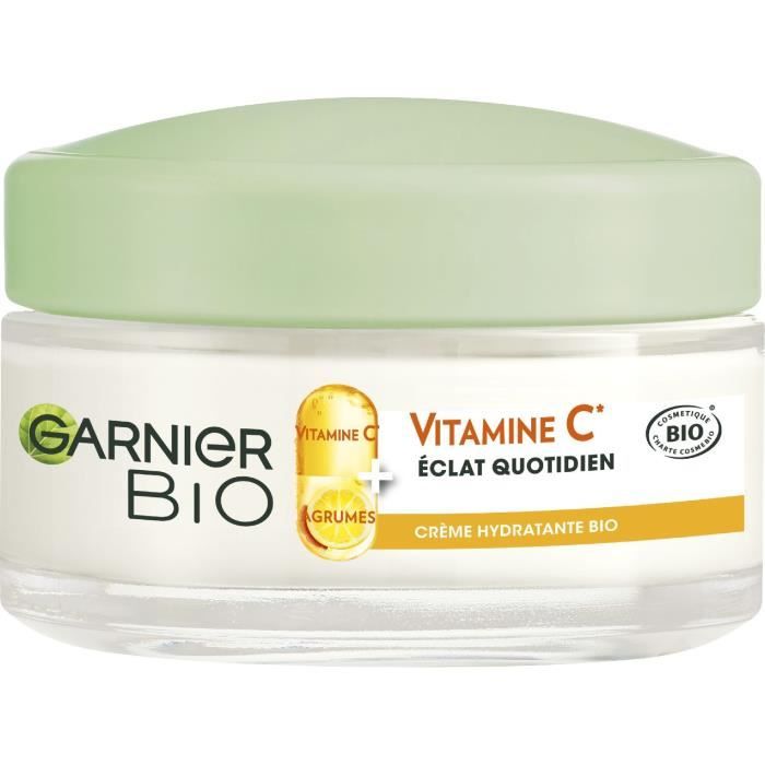 Crème hydratante GARNIER Bio Eclat quotidien Vitamine C - 50 ml ...