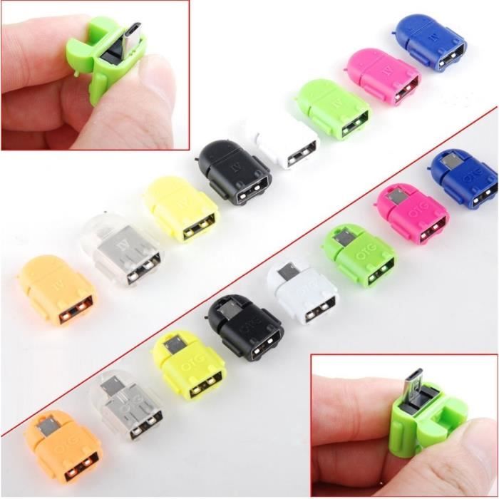 CABLE MINI ADAPTATEUR OTG ANDROID ROBOT USB ⇒ MICRO USB - Cdiscount ...