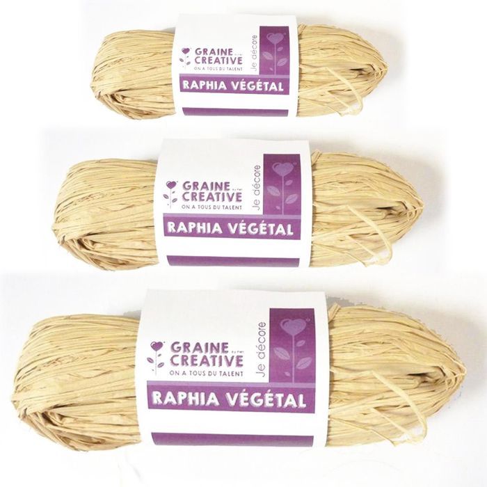 Raphia végétal naturel 150 g - Cdiscount Beaux-Arts et Loisirs créatifs