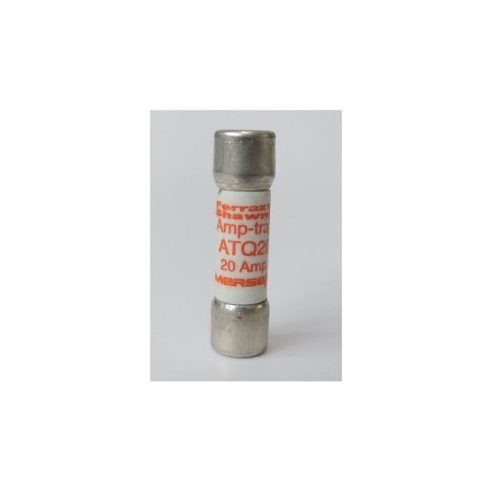 Fusible - MERSEN - ATQ20 - 20A - 10x38mm - 500V - Courbe Temporisé - UL ...