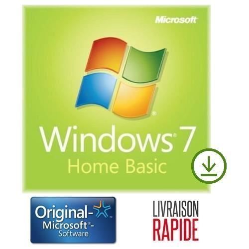 Windows 7 Home Basic / Familiale Basique 32/64 bits - Livraison rapide ...
