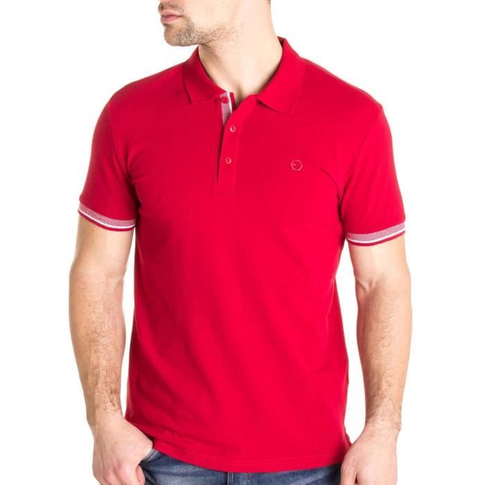 Polo rouge BRAVES à manches courtes pour homme Red - Cdiscount Prêt-à ...