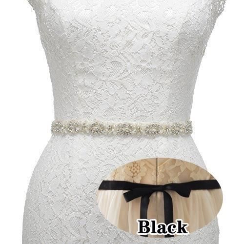 Fleur Mince Cristal Ceinture De Mariée Perle Perlée De Mariée Ceinture8 ...