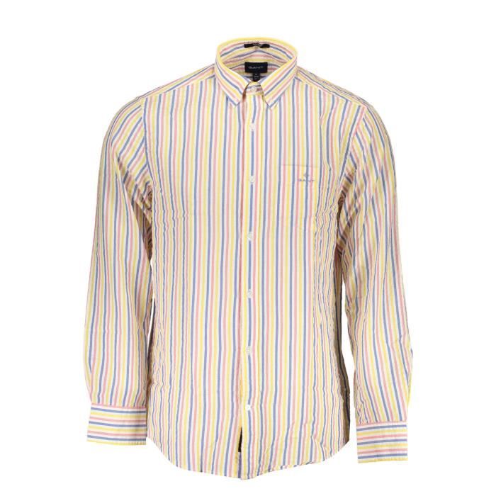 Chemise Homme GANT - Blanc - Manches longues - Col chemise Blanc ...