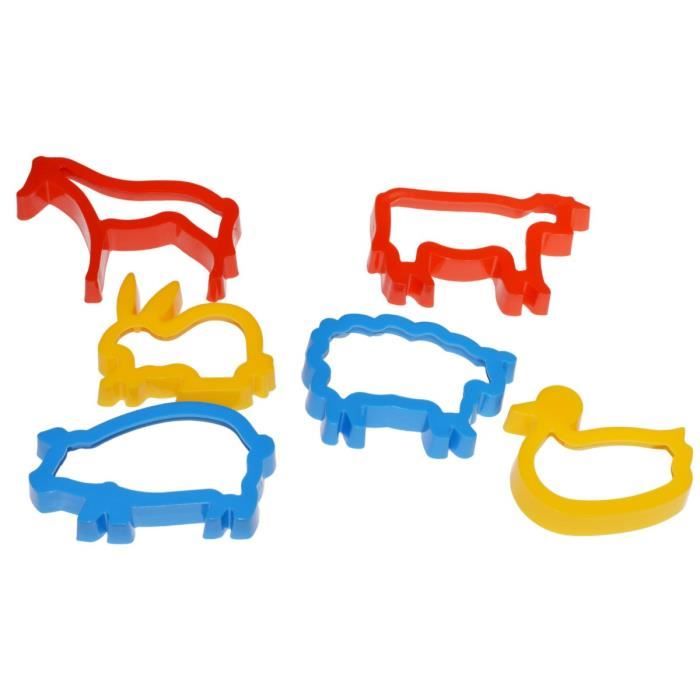 Emporte-pièces Animaux de la ferme pour pâte à modeler - Sachet de 6 ...
