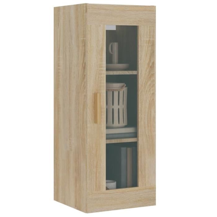 ABB Armoire murale suspendue Chêne Sonoma 34,5x34x90 cm - Qqmora ...