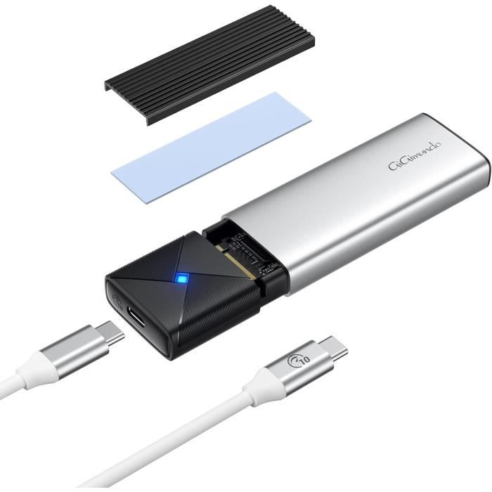 Boîtier M.2 Ssd Nvme Usb 3.2 Gen 2 10 Gbps Aluminium Adaptateur Nvme ...