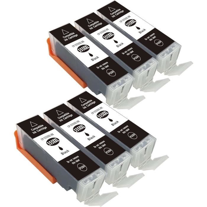 Compatible Pgi-555Xxl Pgbk Cartouches D'Encre Pour Canon Pgi555 Xxl ...