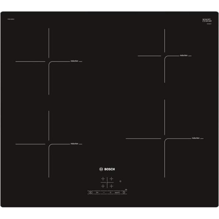 Pie611Bb1E Plaque Noir Intégré (Placement) Plaque Avec Zone À Induction ...