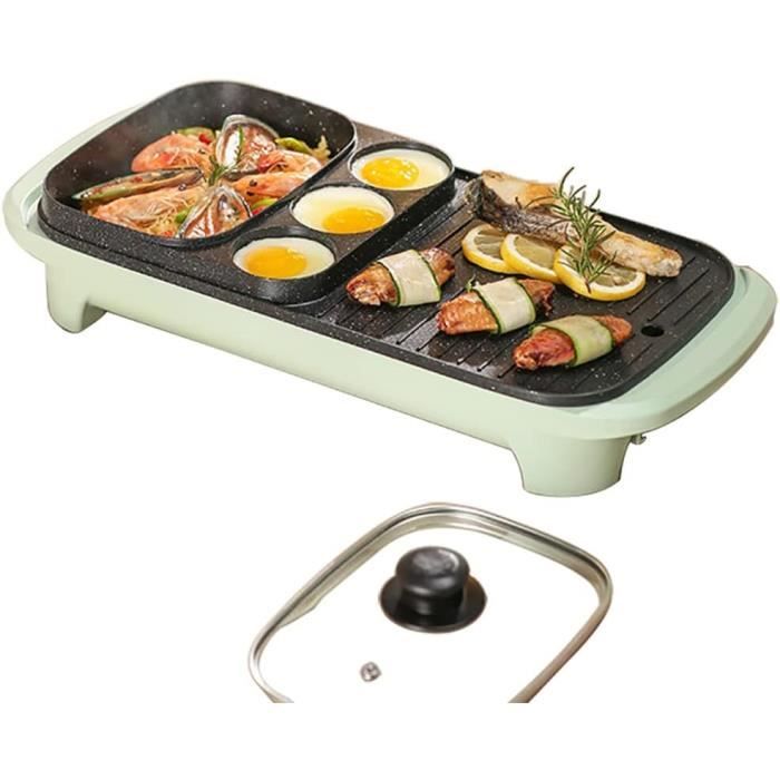 Luernas 3 En 1 Hot Pot Grill Bbq, 680W + 680W Grill Électrique Hot Pot ...