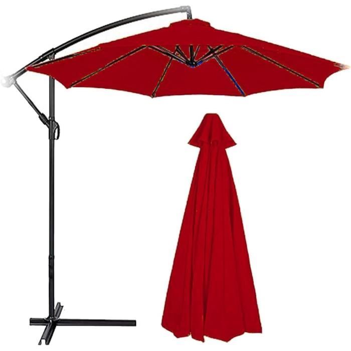 Toile De Rechange Pour Parasol 3M 8 Baleines Avec Air Vent Housse De Rechange Pour Parasol ...