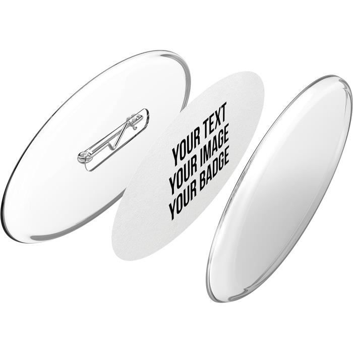 Faire Ses Badges Personnalisés 77 X 31Mm, Avec Épingle Sans Machine ...
