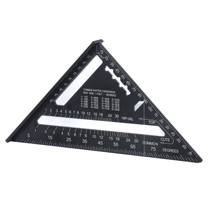 VBESTLIFE équerre en métal Triangle Ruler 7in Carpenter Square ...