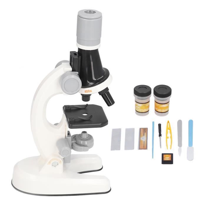 VINGVO Microscope Enfant LED 1200X – Kit Microscope avec Lames Spécimen ...