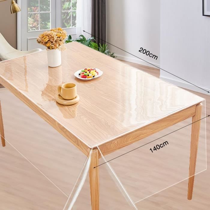 Film De Protection De Table Transparent Imperméable - 200 X 140 Cm ...