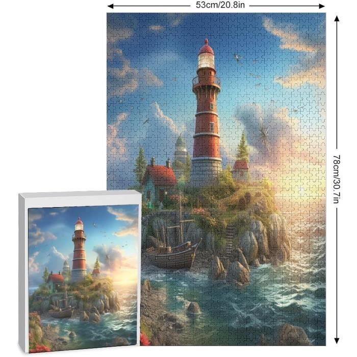 Puzzles 1000 Pièces Puzzle Phares Côtiers Pour Adultes Et Adolescents ...