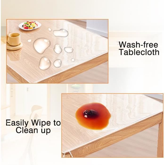 Film De Protection De Table Transparent Imperméable - 200 X 140 Cm ...