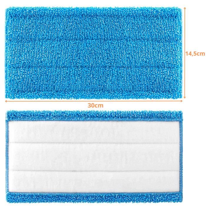 Lingette pour Swiffer Wetjet serpillère lavable réutilisable [Lot 4 ...