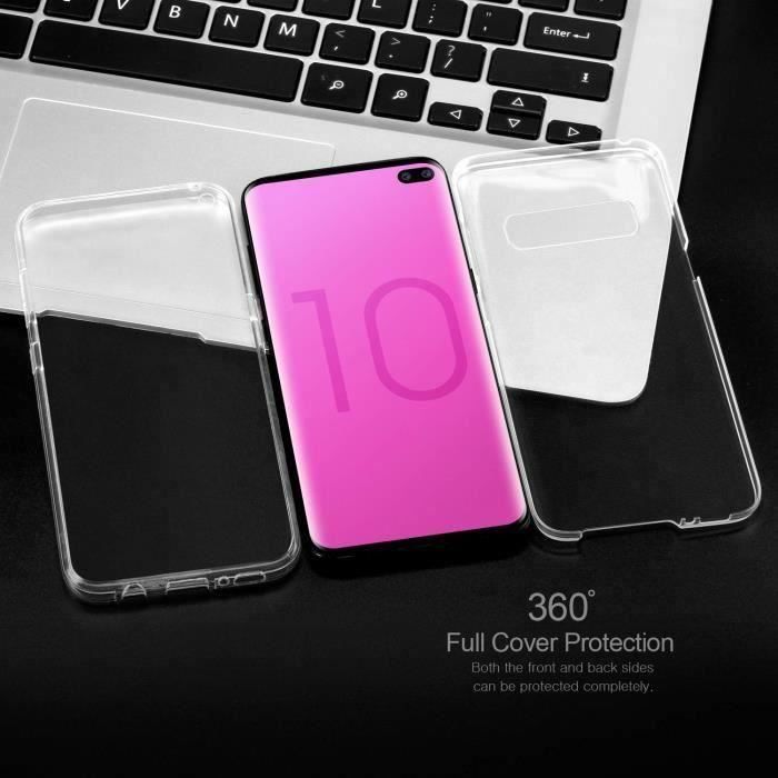 Coque Samsung Galaxy S10 Plus Etui,Intégral 360 Degres Full Body ...