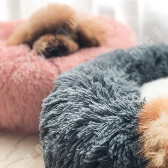 Coussin Rond - TD® - Panier Chien Chat - Hiver Chaud - Peluche - 60cm ...