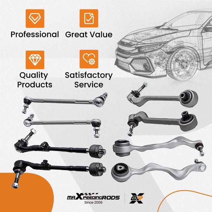 8pcs Bras de Suspension Triangle Track Control Kit avant for BMW 1 E81 ...