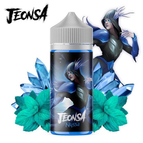 E-liquide Nyssa (Menthe bleue glacée sucrée) Jeonsa 100ml + 4 booster ...