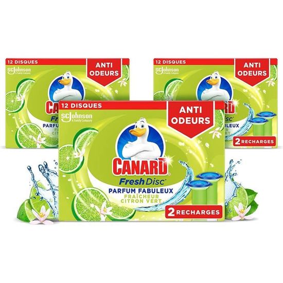 Canard Fresh Disc Recharge Fraîcheur Citron Vert – Bloc Sans Cage ...