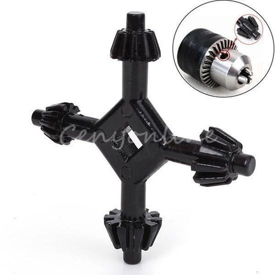 Universel quatre Clé à Molette Pour Perceuse 6-13mm - Cdiscount Bricolage