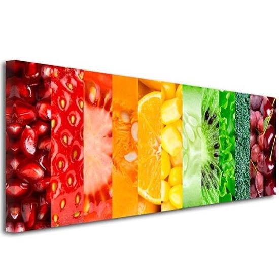 Tableau Decoratif imprimé Fruits et Légumes - Impression sur Toile ...