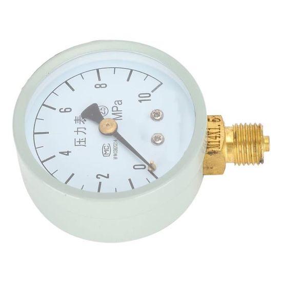 Fdit Manomètre pour climatiseur 0-10MPa accessoires de climatiseur de réfrigération de manomètre ...