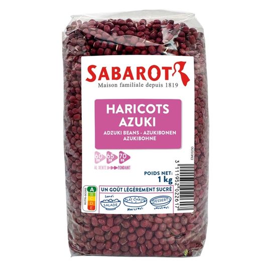 Haricots azuki sachet de 1kg Sabarot - Cdiscount Au quotidien