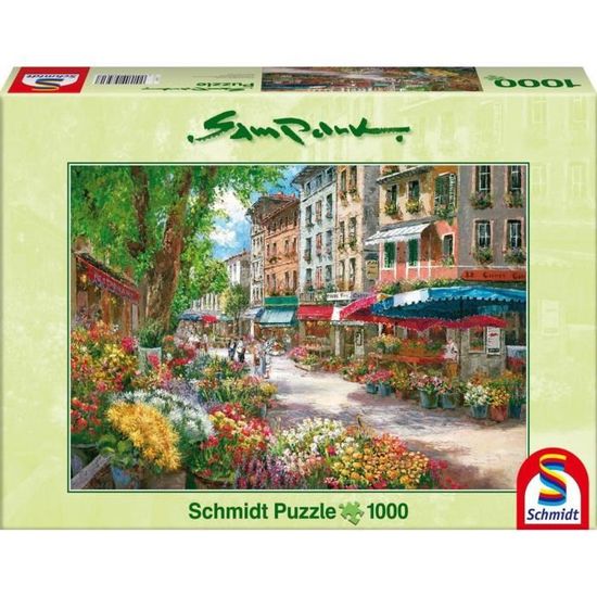SCHMIDT SPIELE Sam Park Puzzle Adulte Paris- Marché Aux Fleurs- 1000 ...