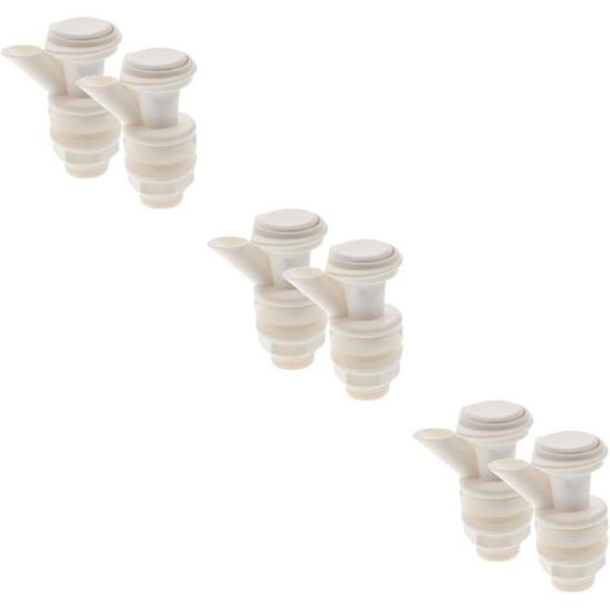 6 Pièces Refroidisseur À Bouton Poussoir Bouteilles D'Eau En Plastique ...